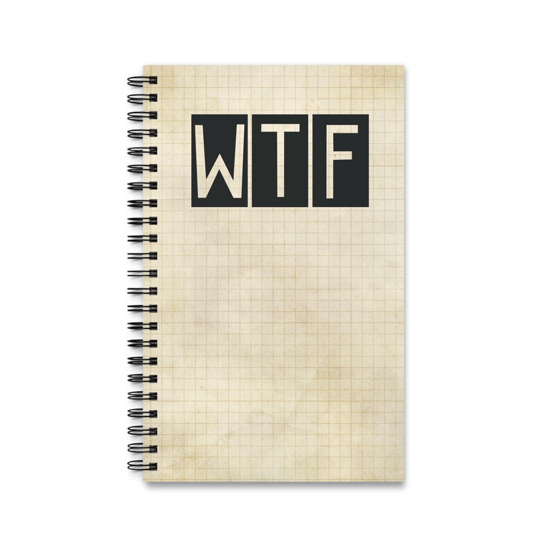 Spiral Journal Notebook | CENSORED Text | Adult Journal | WTF - Etsy