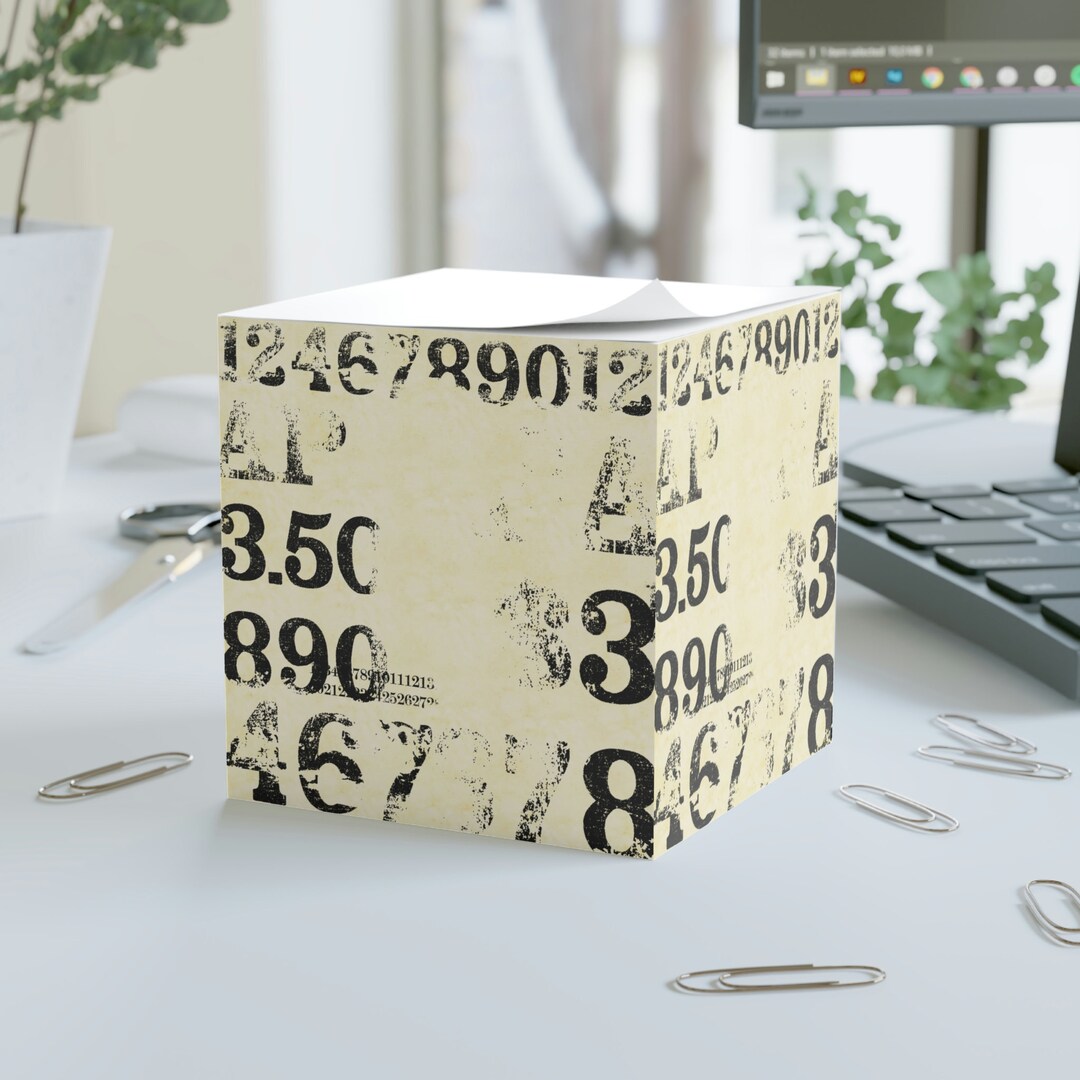 Note Cube Sticky Notes 700 Sheets Desk Square Note Pad Stacked Notepad ...