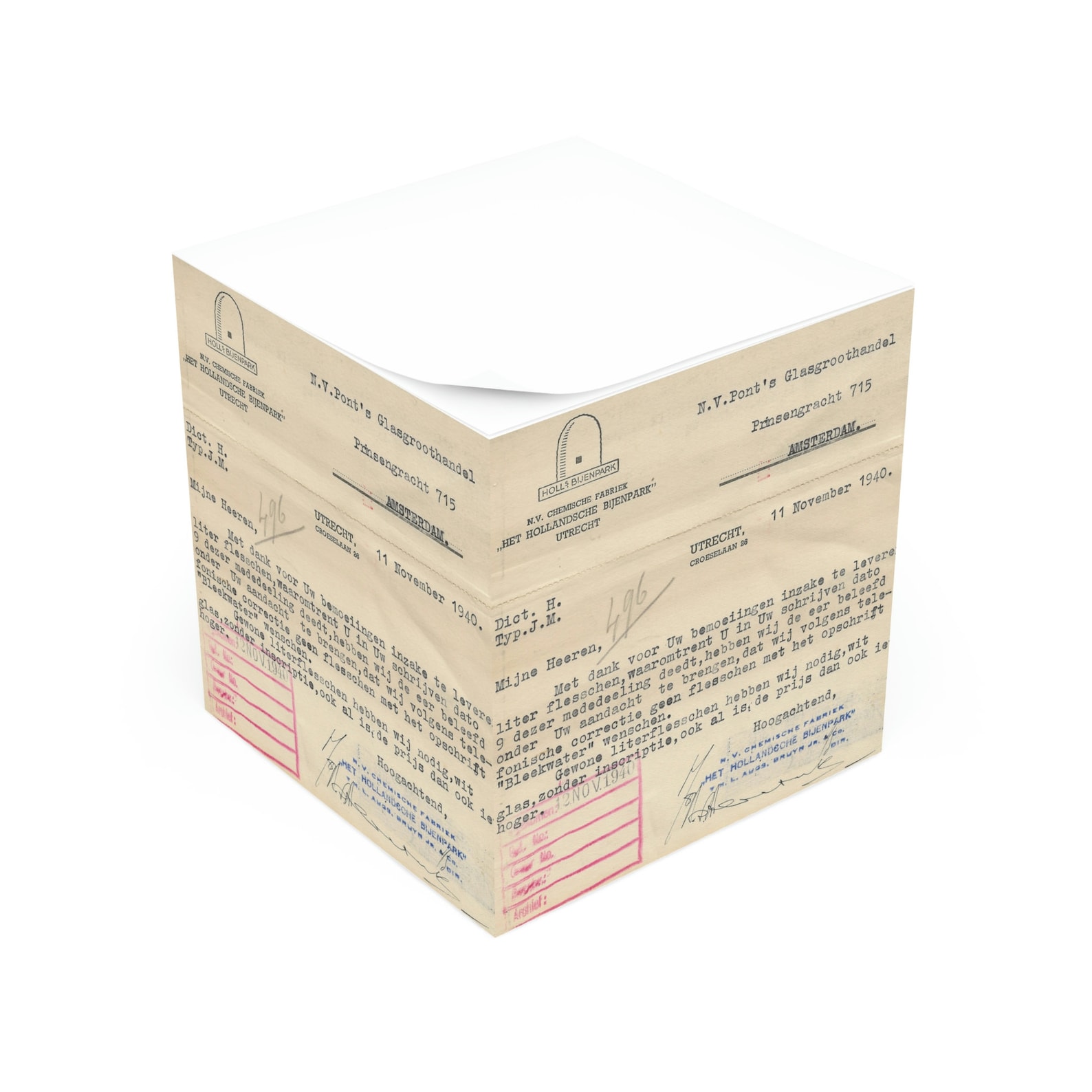 Note Cube Sticky Notes 700 Sheets Desk Square Note Pad Stacked Notepad ...