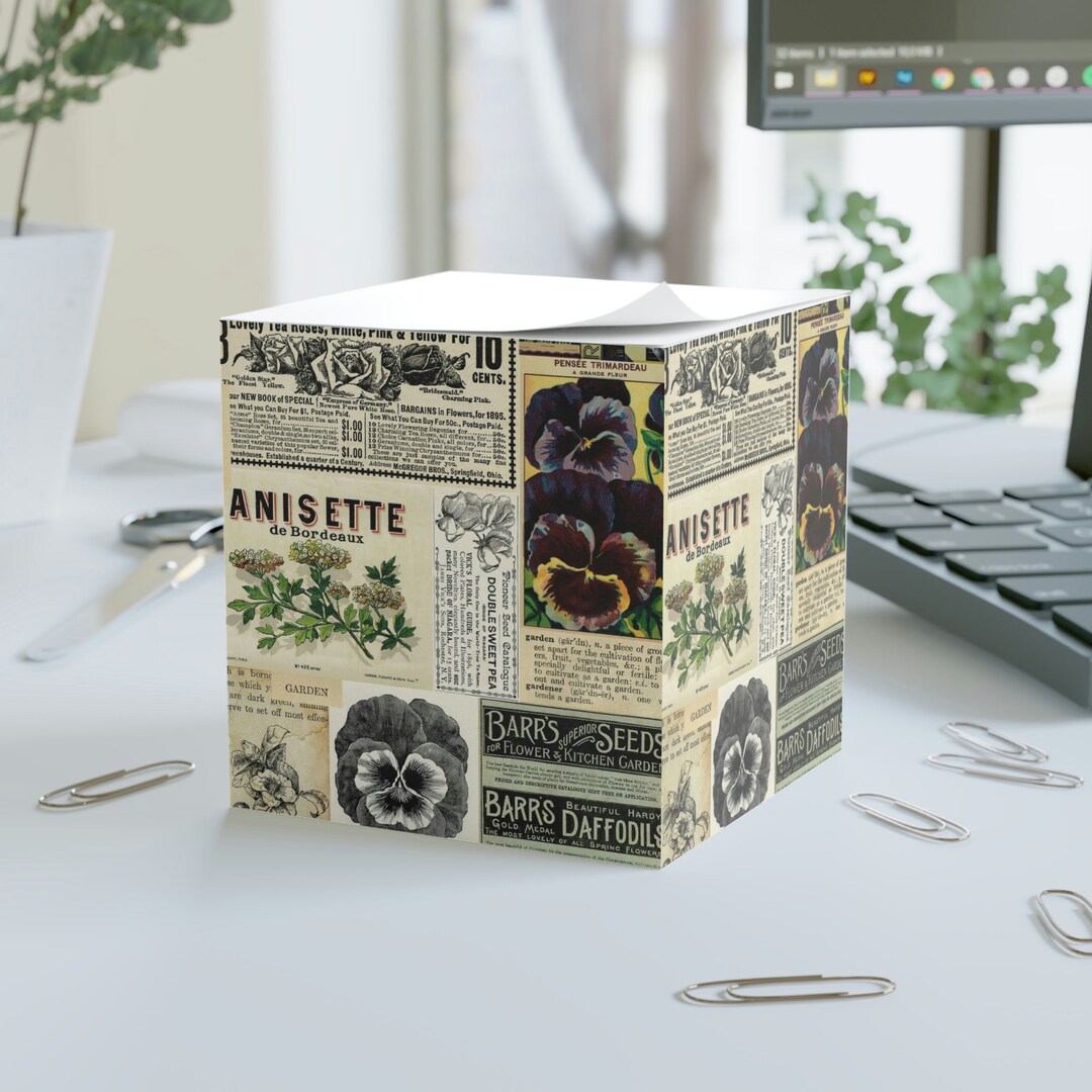 Note Cube Sticky Notes 700 Sheets Desk Square Note Pad Stacked Notepad ...