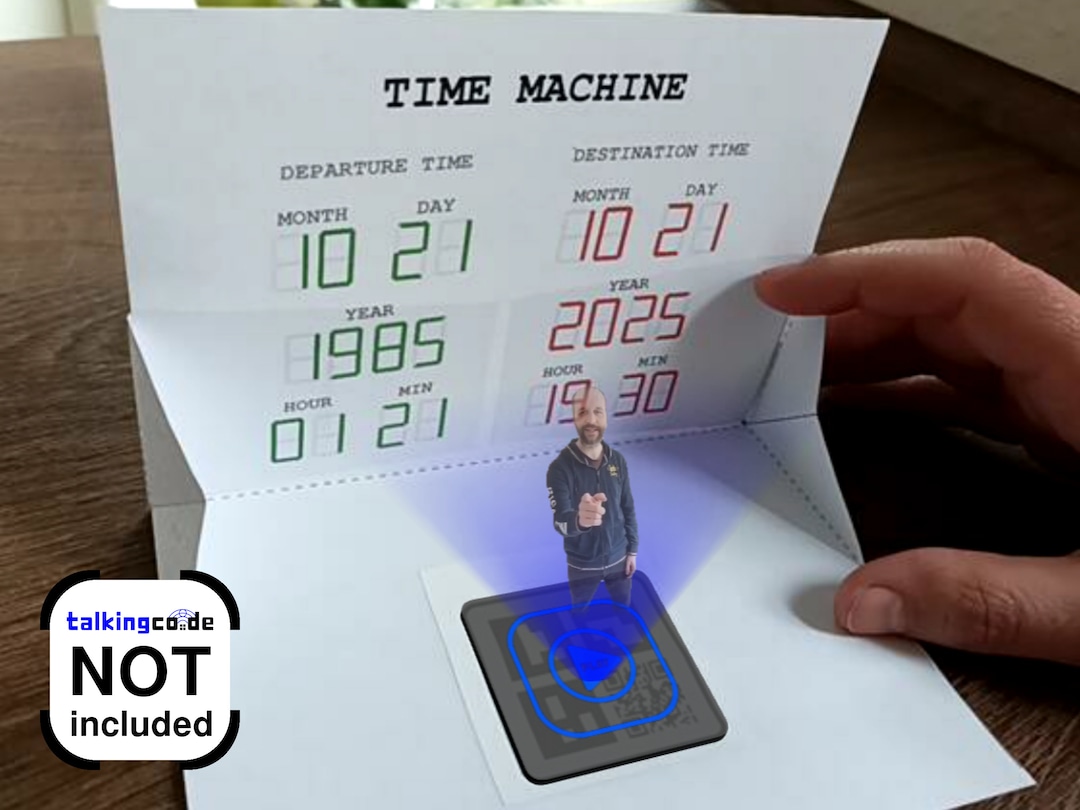 Invitation "time Machine" (on Paper AND Digital) - Etsy