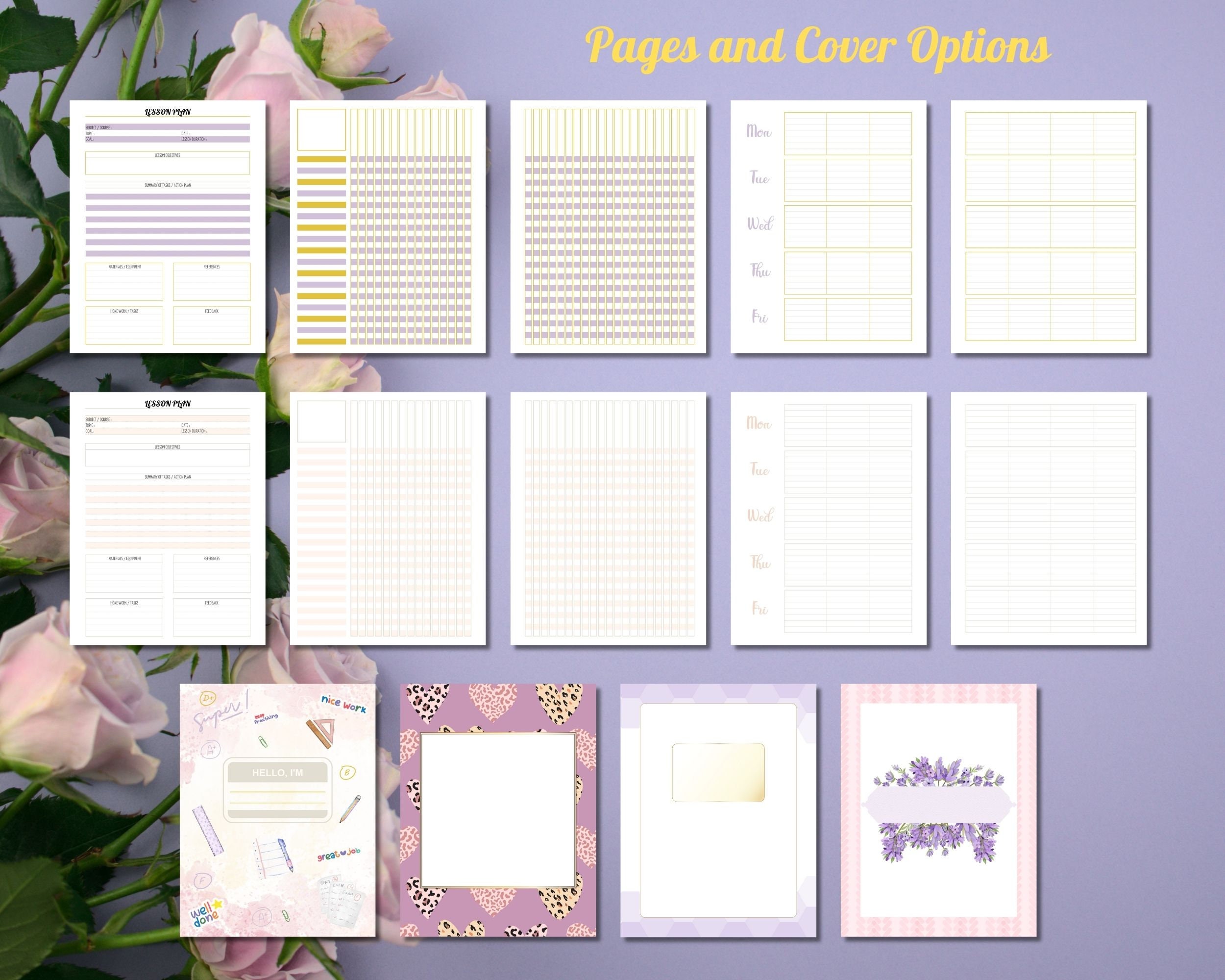 Printable Teacher Grade Book, Classroom Checklist Printable Sheet ...