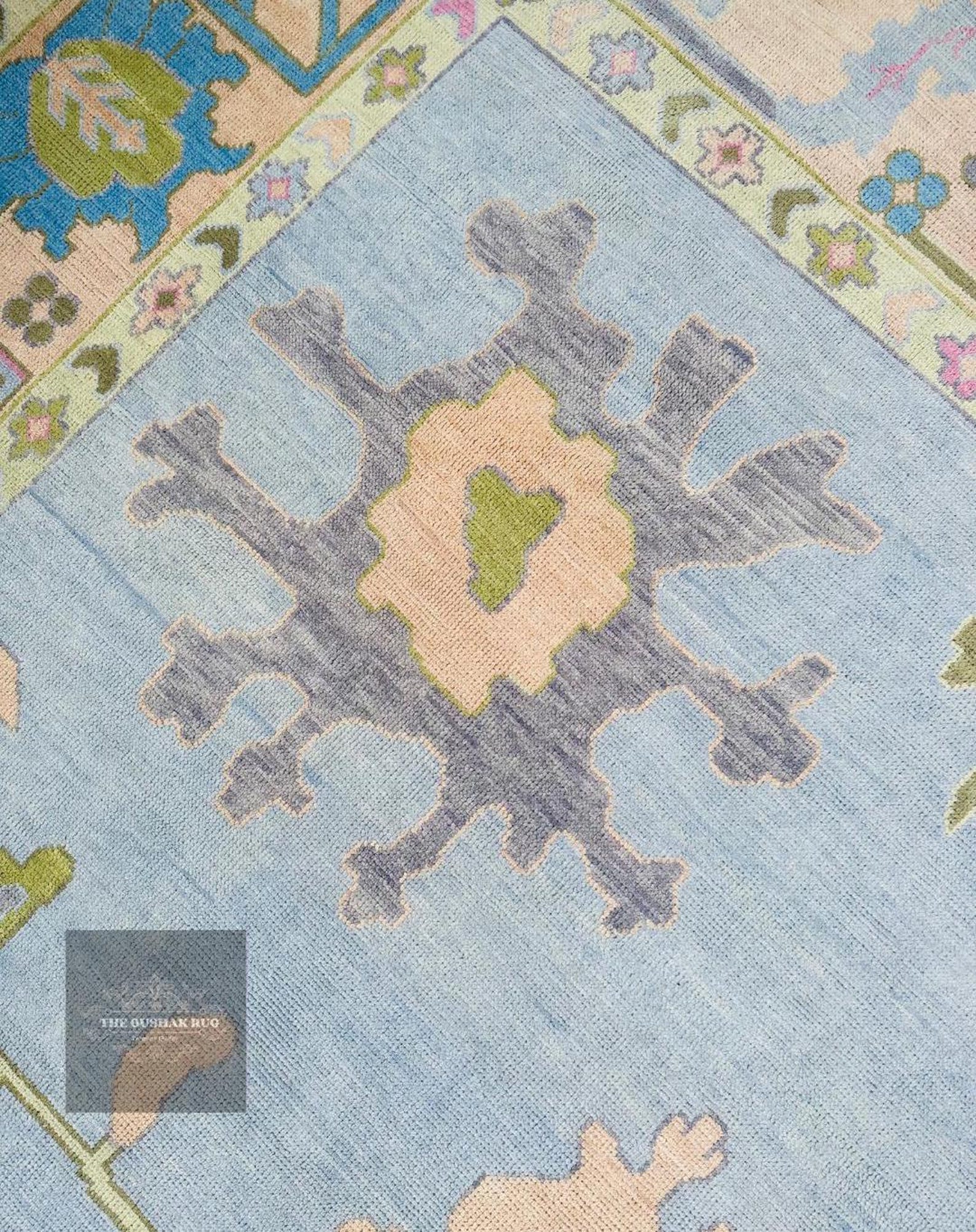 Oushak Rugs Living Room Pastel Oushak Rug 8x10 9x12 Custom Oushak ...