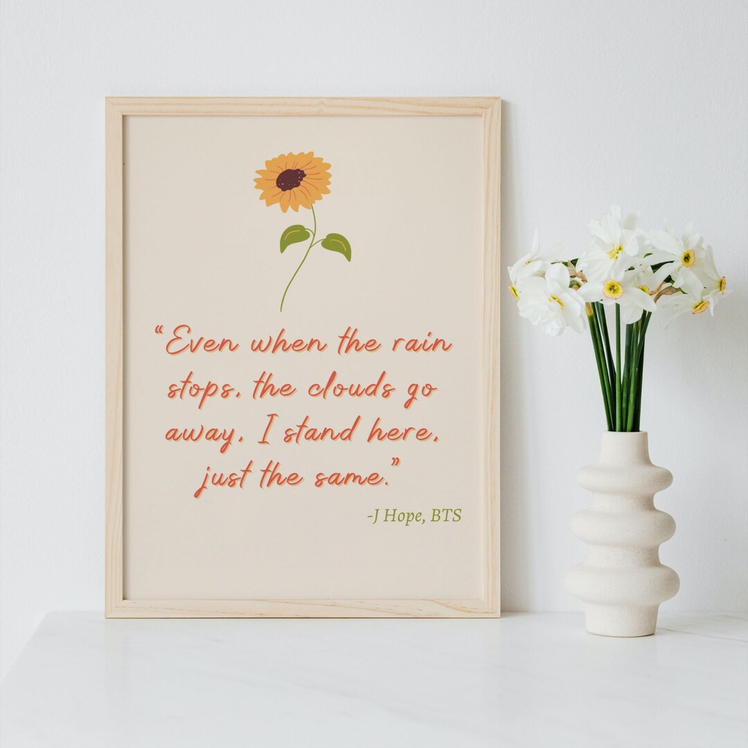 Bts Jhope Printable Wall Art, Bts Poster, Bts Digtal Prints, Bts ...