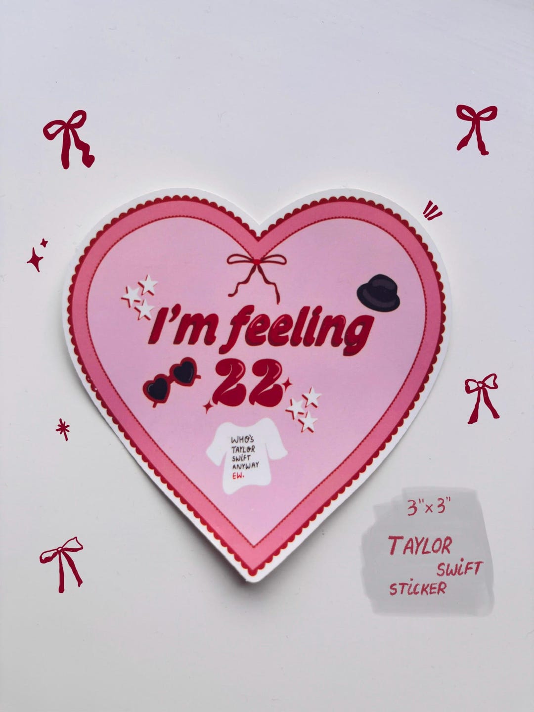 Feeling 22 Sticker, Taylor Swift Sticker, Taylor Swiftie Sticker for ...
