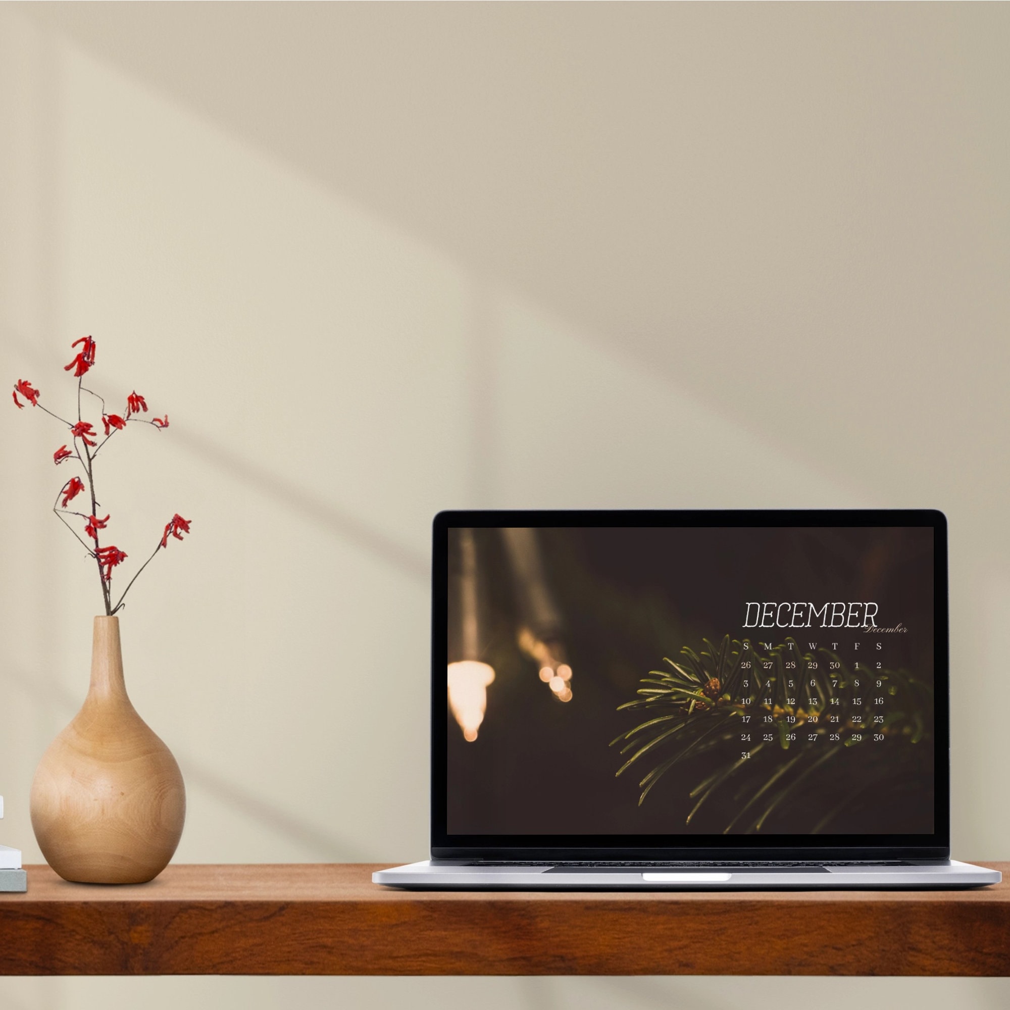 12 December Desktop Wallpaper Digital Download, Christmas December 2023 ...