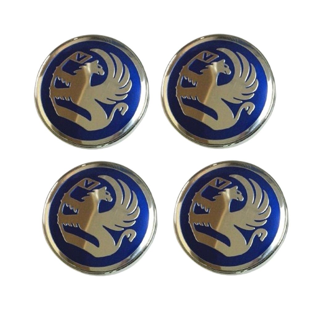 4 X Vauxhall Wheel Center Caps 60mm Hub Caps Blue Rim Caps Vauxhall ...