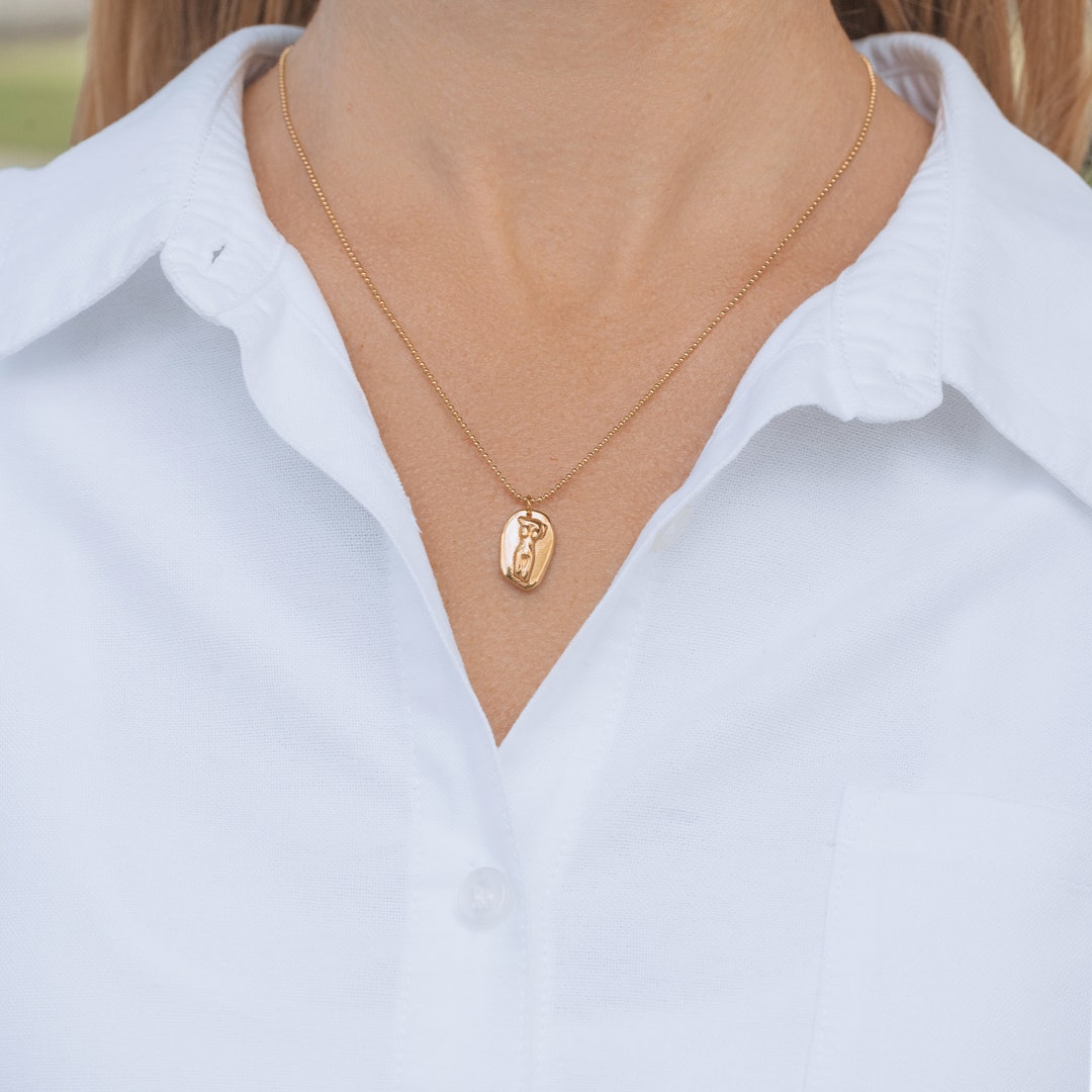 Female Empowerment Necklace • Body Figure Necklace • Femme Silhouette ...