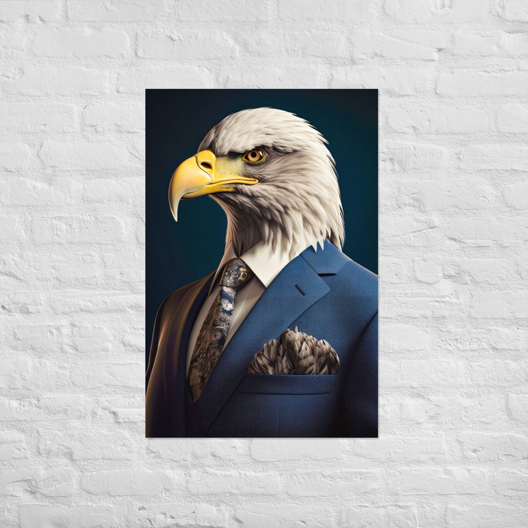 Business Bald Eagle Poster - Etsy
