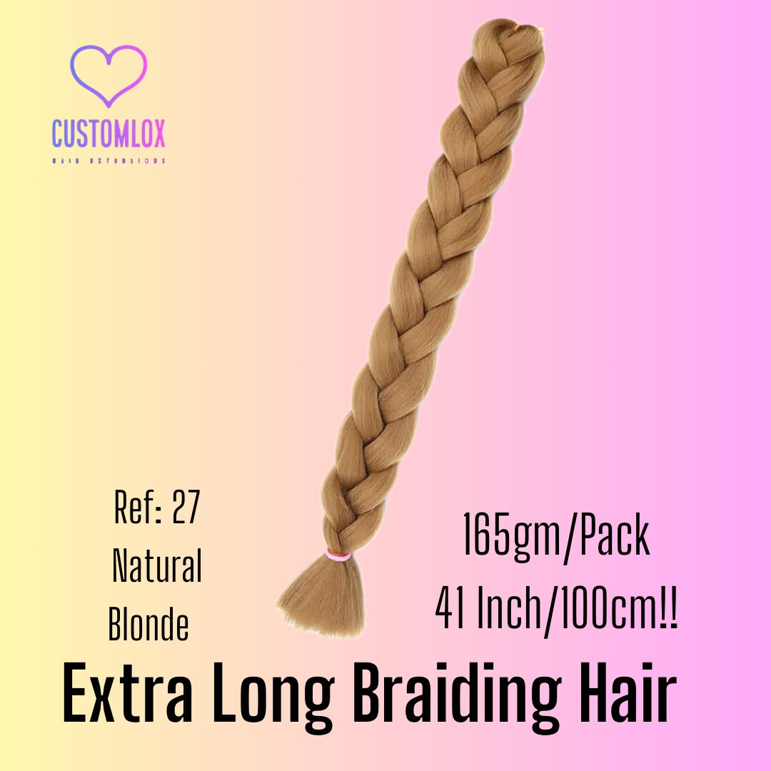 DETACHABLE BRAID PLAIT, 41 Inch Customizable Hair Extensions, Hand Made ...