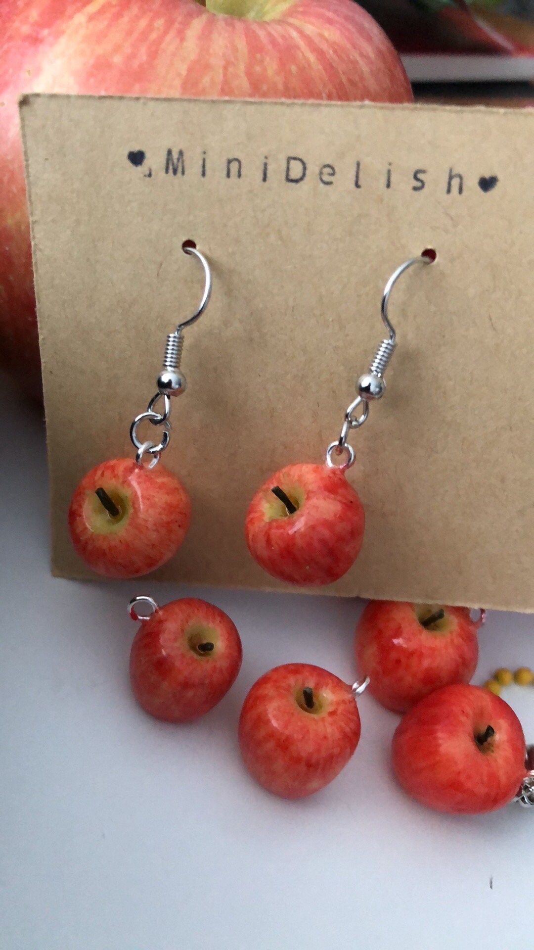 Apple Earrings Super Cute and Realistic - Etsy