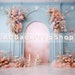 Blue Floral Heaven, Maternity Backdrop Overlays, Studio Backdrop ...