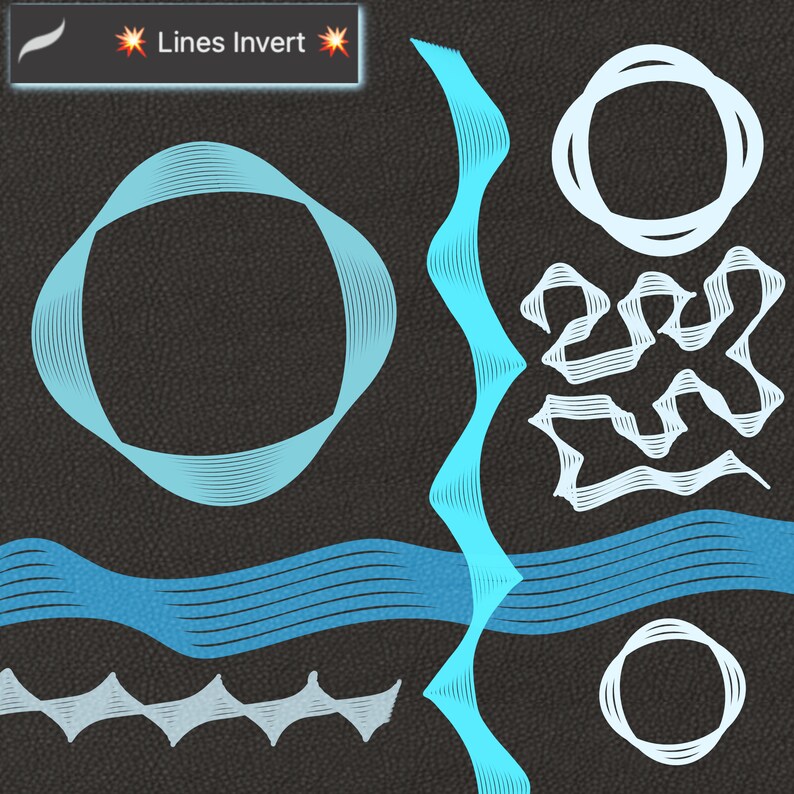Ultimate 40 Lines Brushes Pack - Procreate Users - Etsy