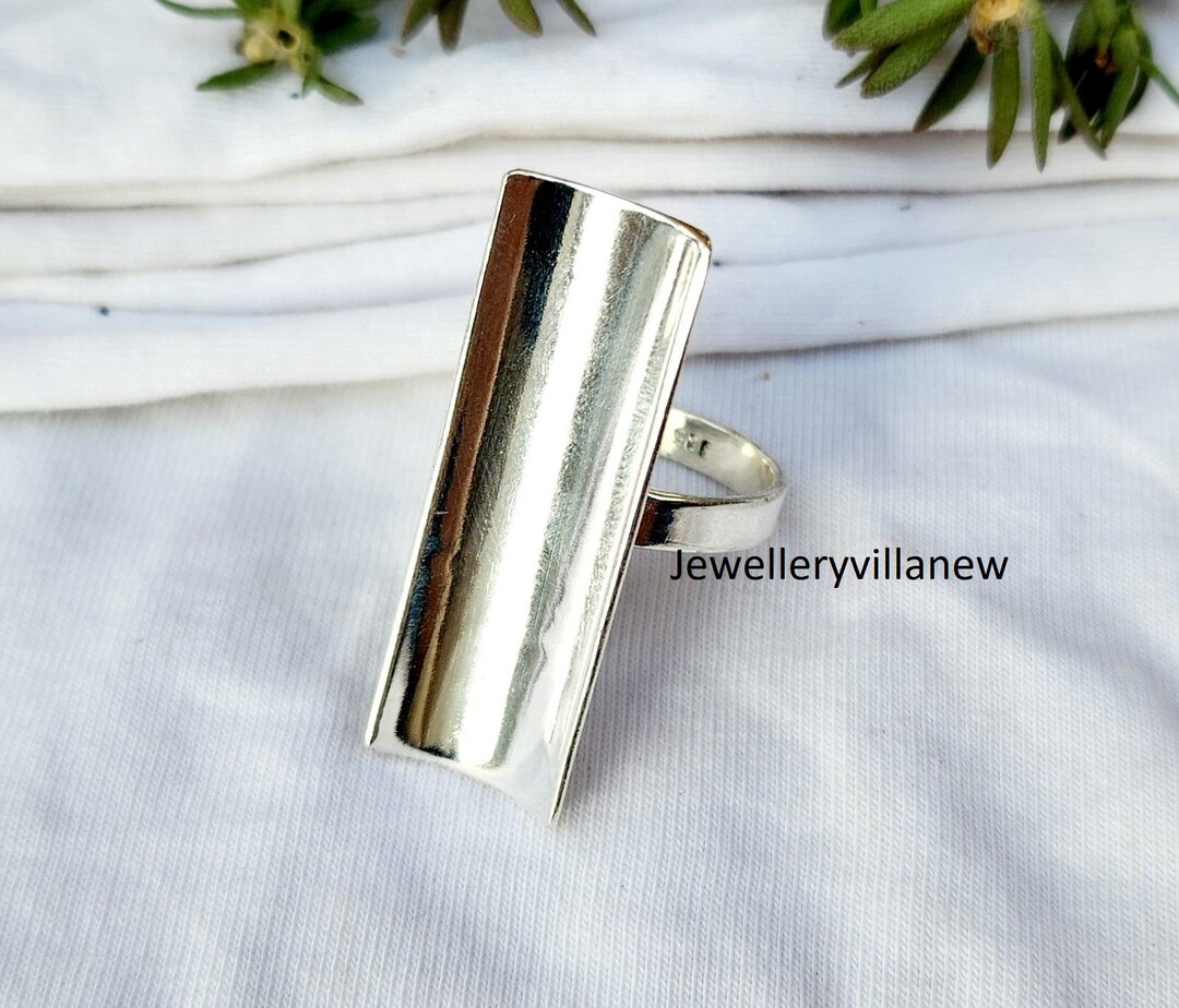 Handmade Sterling Silver Full Finger Ring: Boho Statement Jewelry - Etsy