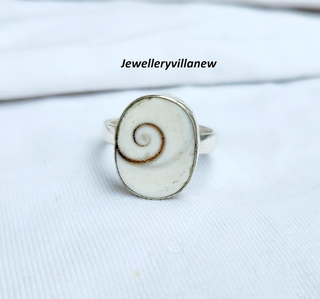 Shiva Eye Shell Ring: Handmade 925 Sterling Silver Boho Ring - Etsy