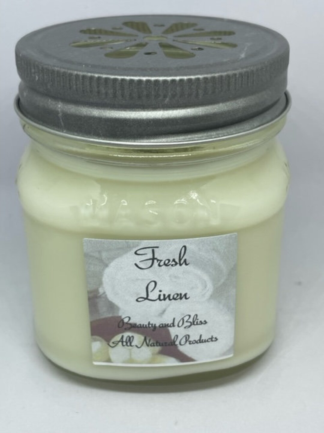 Clean/fresh Scent Mason Jar Candles - Etsy