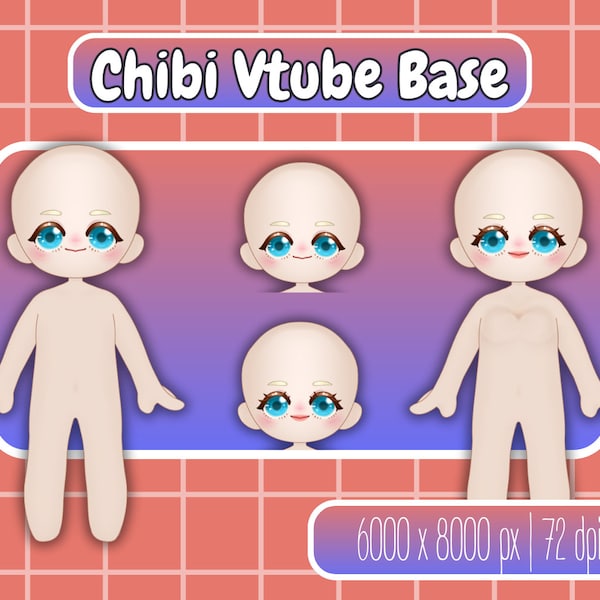 Chibi Png Vtuber Base - Etsy