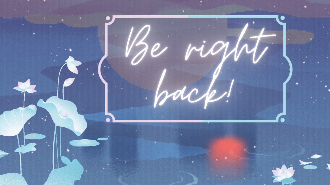 Animated Twitch Screens! 2 Versions Cozy Water Starting, Ending, BRB ...