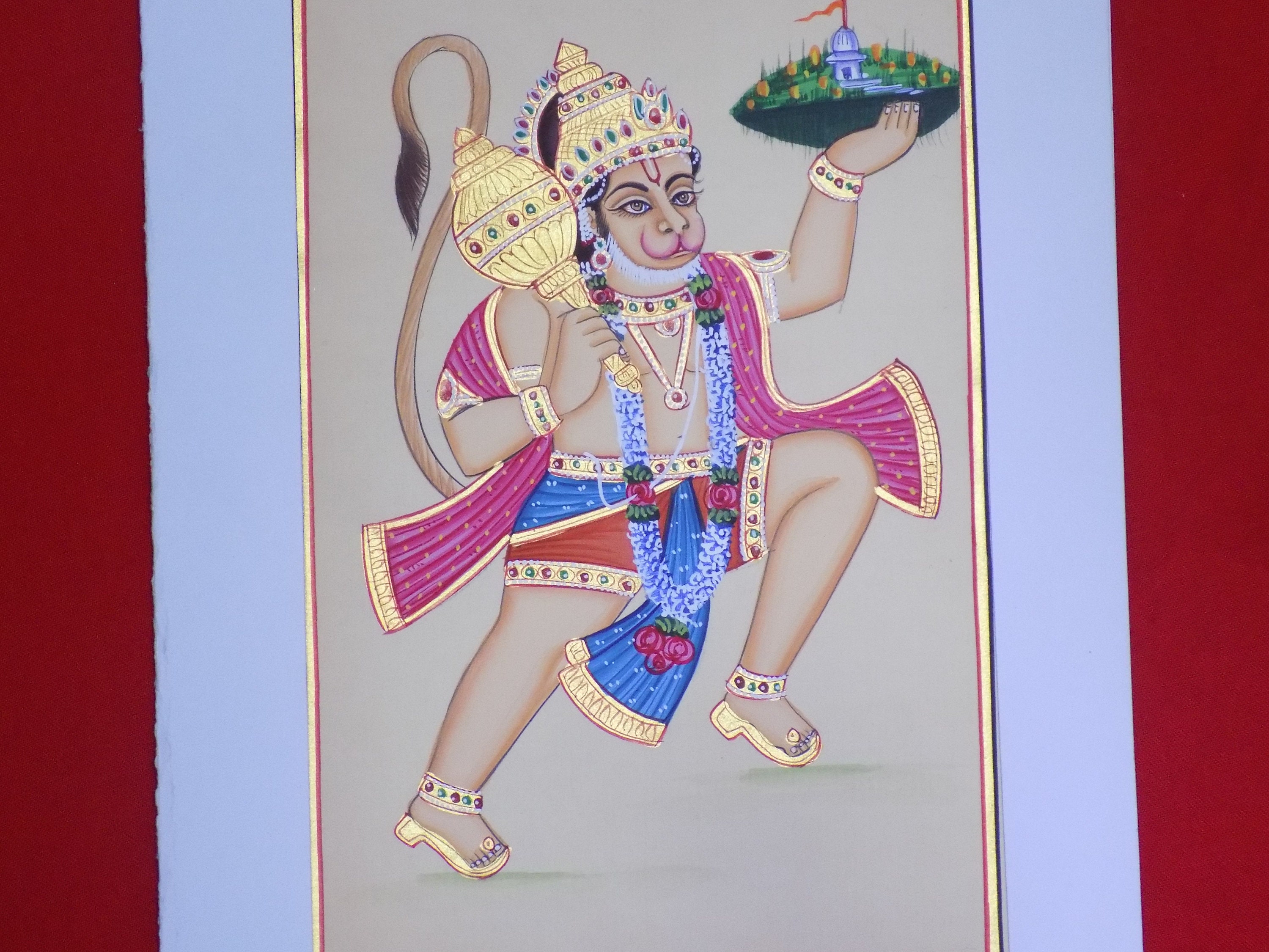 Lord Hanuman Painting, Hanuman, Hanuman Hand Painting, Hanuman Painting ...