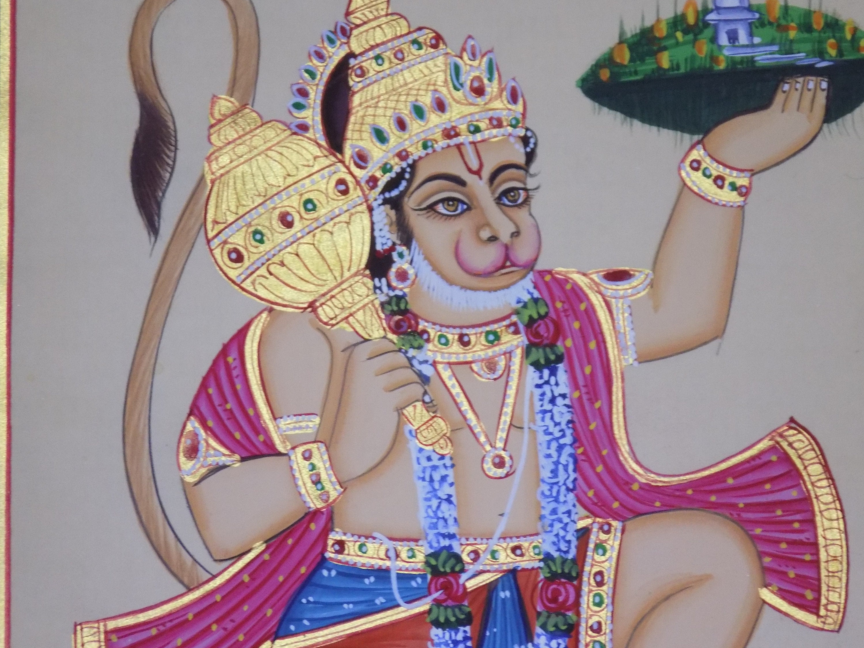 Lord Hanuman Painting, Hanuman, Hanuman Hand Painting, Hanuman Painting ...