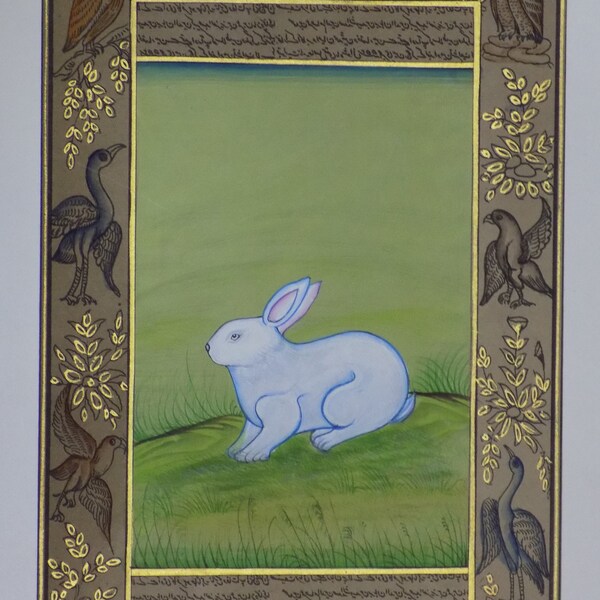 Rabbit Oil Painting - Etsy