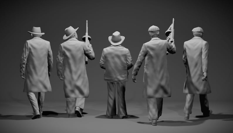 Mafia Set 5 Figures - Etsy
