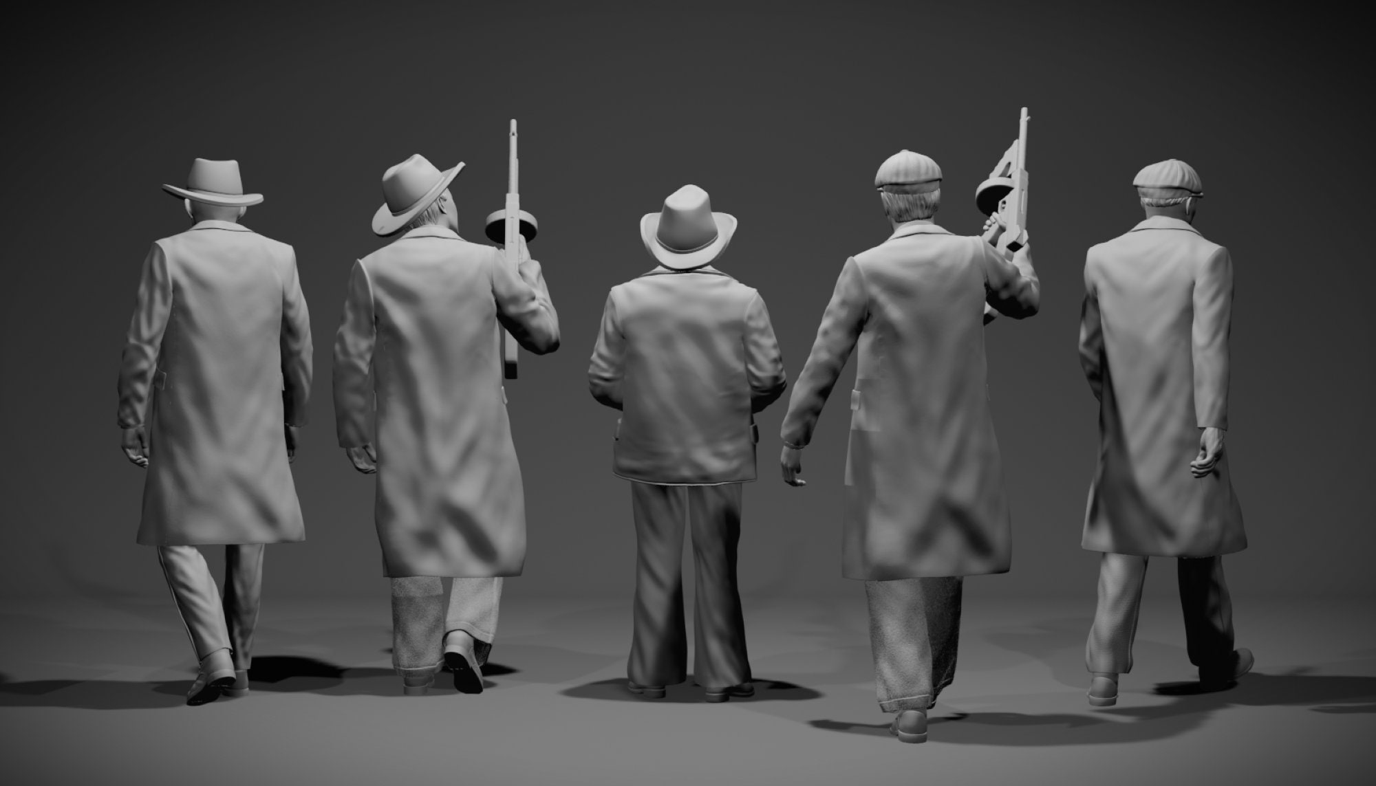 Mafia Set 5 Figures - Etsy