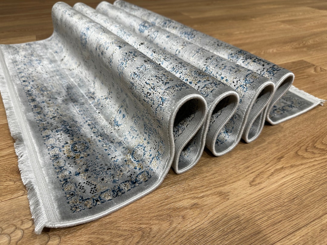 3x5 Grayy Bamboo Silk Rug 3x5 Viscose Carpet Small Rug 3x5 - Etsy