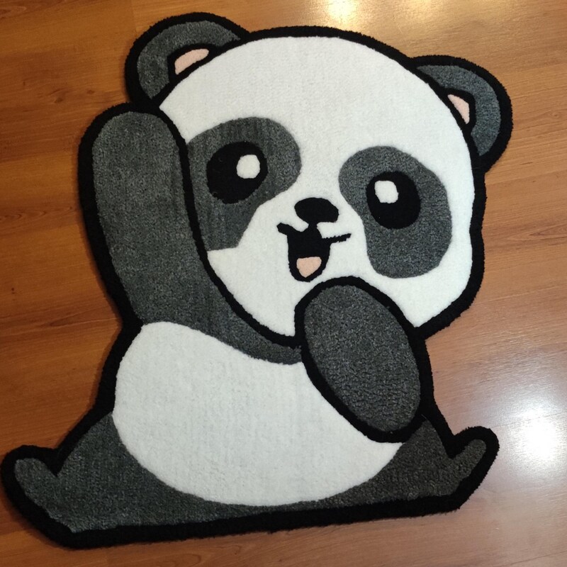 Panda Floor Carpet - Etsy
