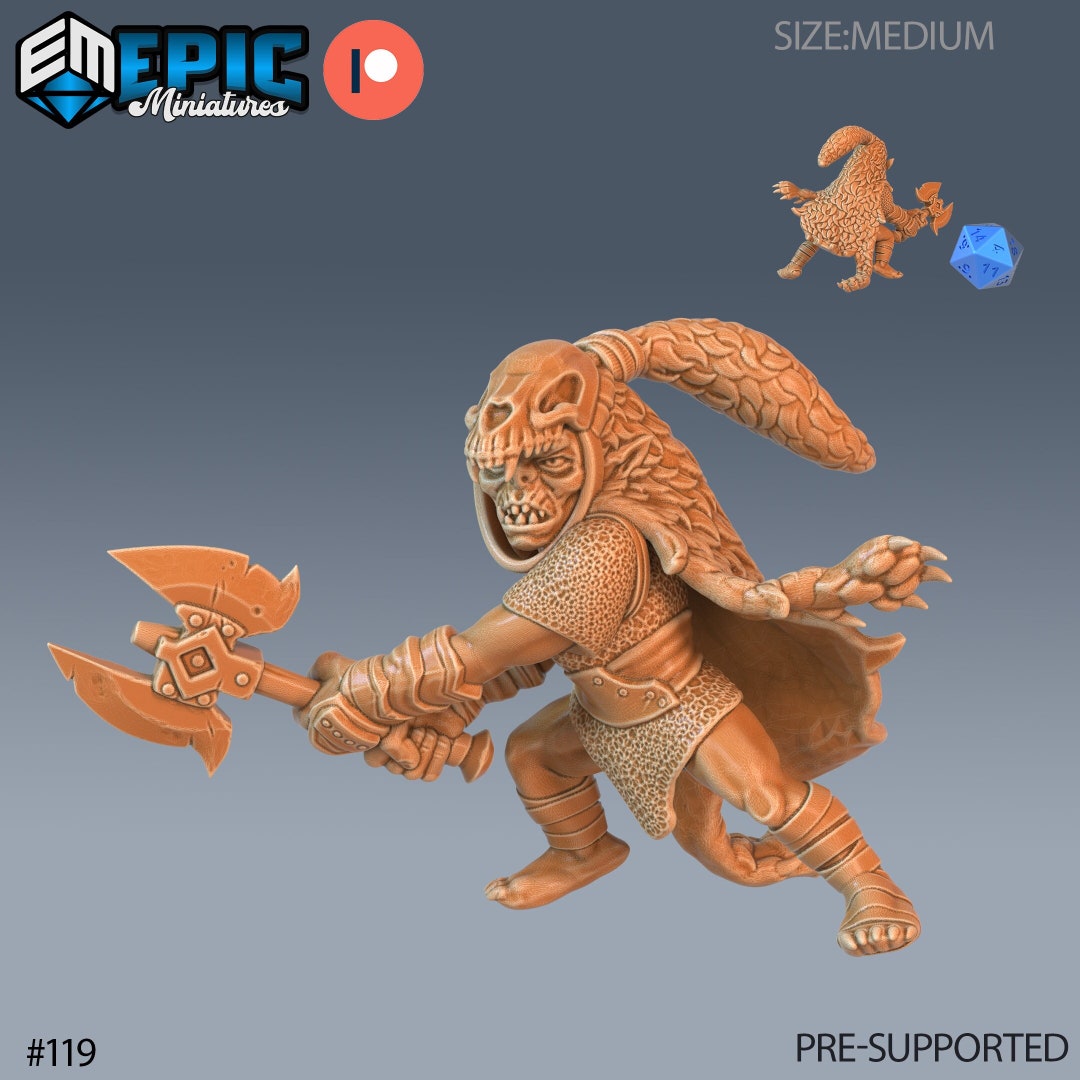 Goblin Warrior Mini for Tabletop Rpgs 1 Base Free - Etsy