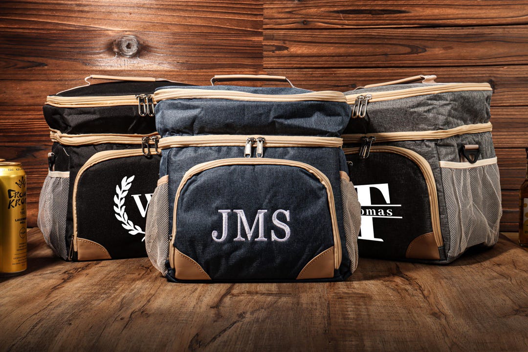 Custom Embroidered Cooler Bag, Groomsmen Gift - Etsy