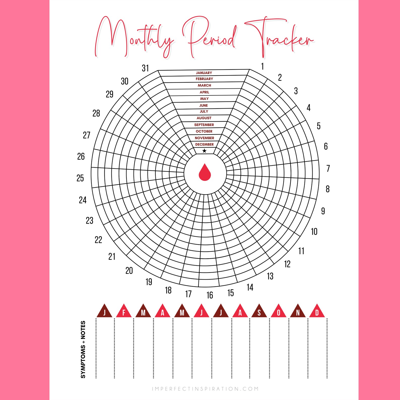 Period Tracker, Ovulation, Mood Tracker, With Lunar Cycle Planner ...