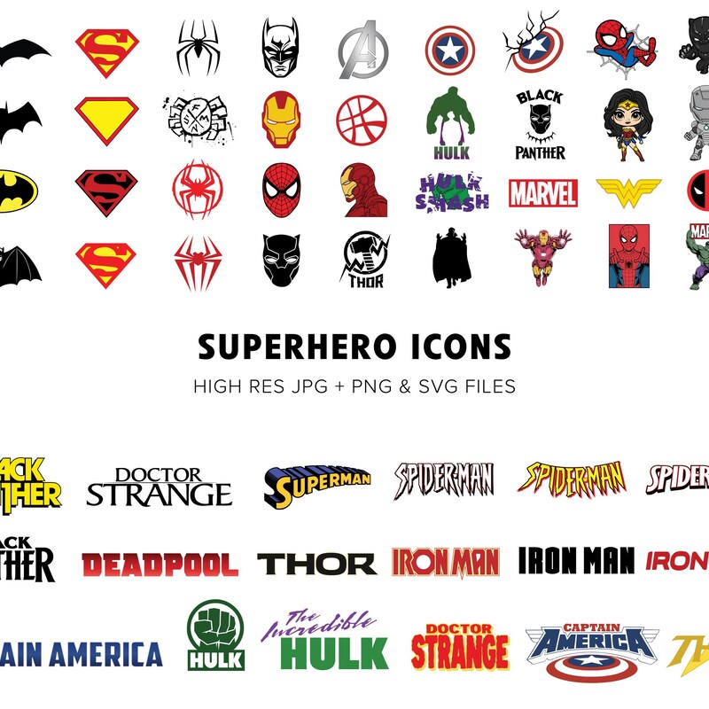 Super Hero Logos - Etsy