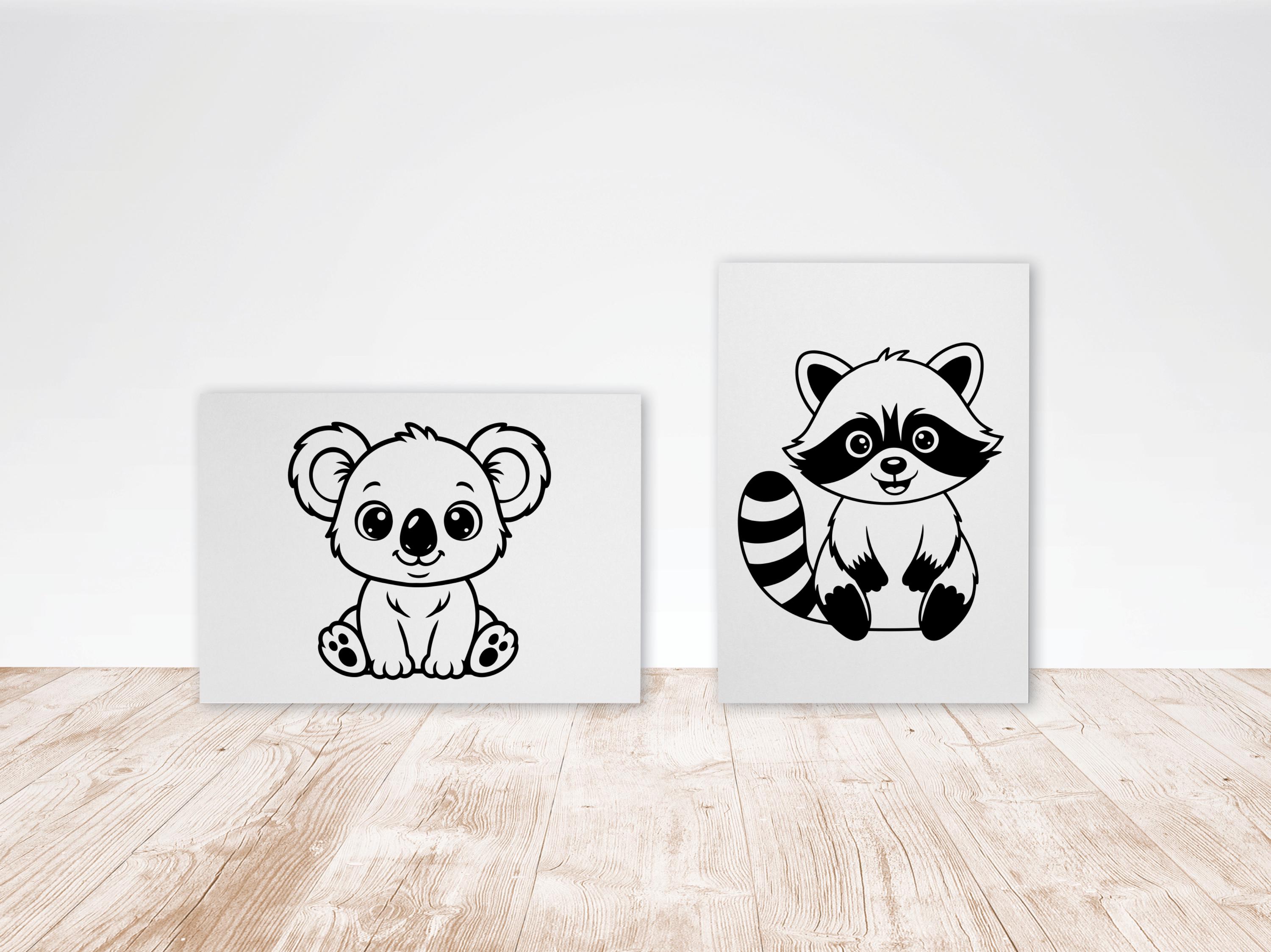 Cute Forest Animals SVG Bundle - 30+ Animal Designs - Kawaii, Woodland ...