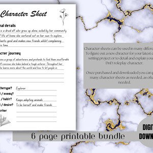 Story Writing Plot Template Planner for Authors, Writers. Plan Your ...
