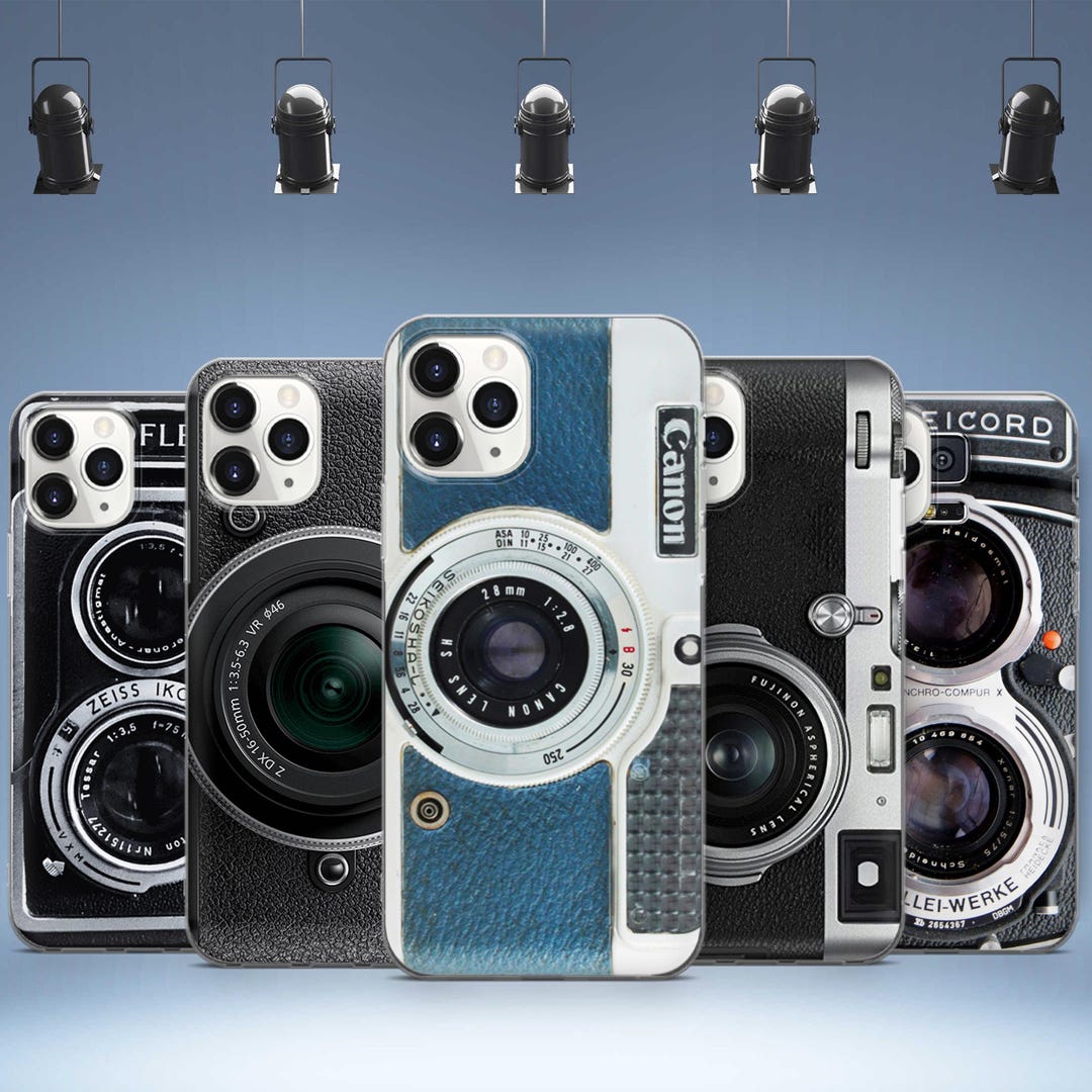 Retro Camera Phone Case Photo Lens iPhone Case for iPhone 16 15 14 13 ...