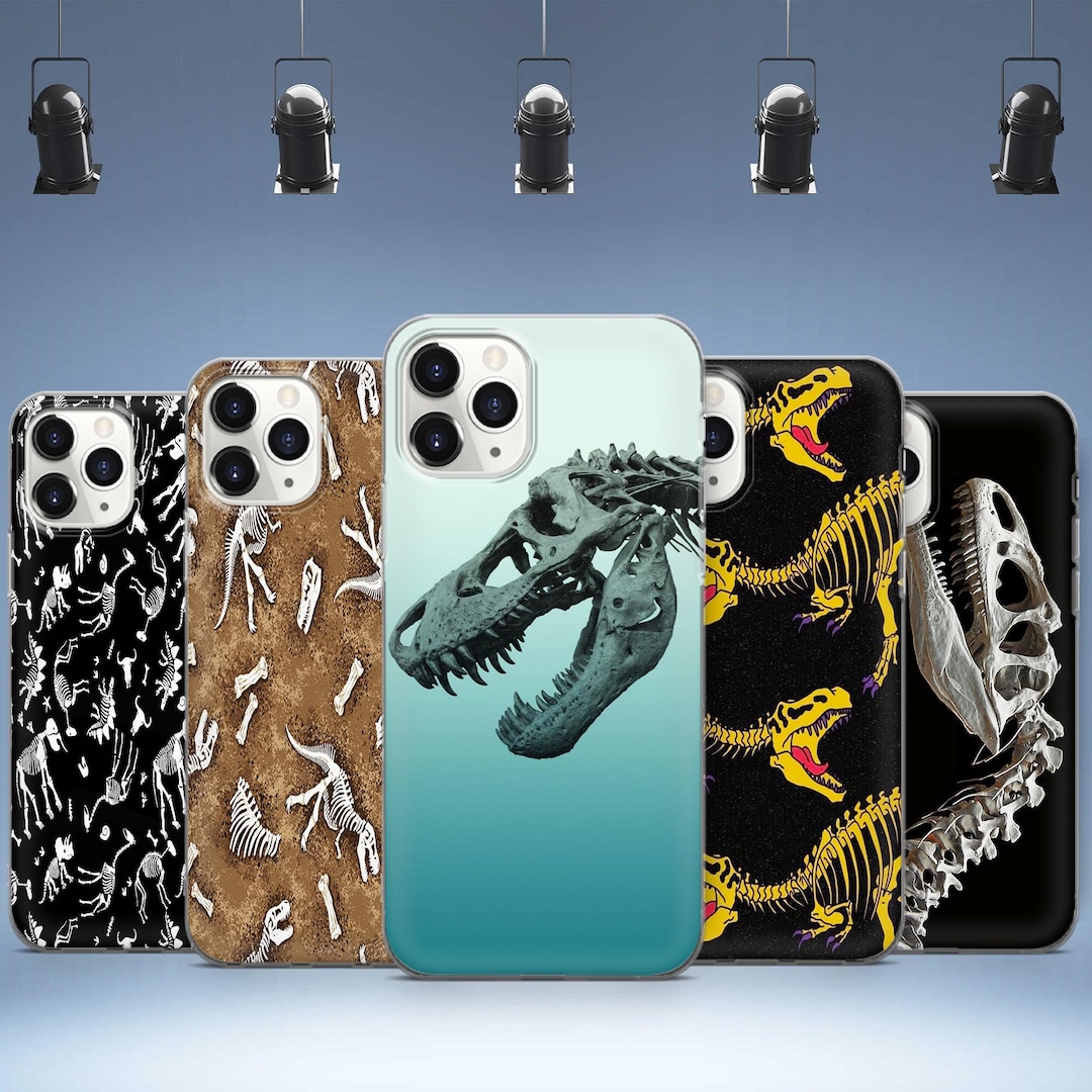 Dinosaur Remains Fossils Dino Phone Case for iPhone 16 15 14 13 12 11 X ...