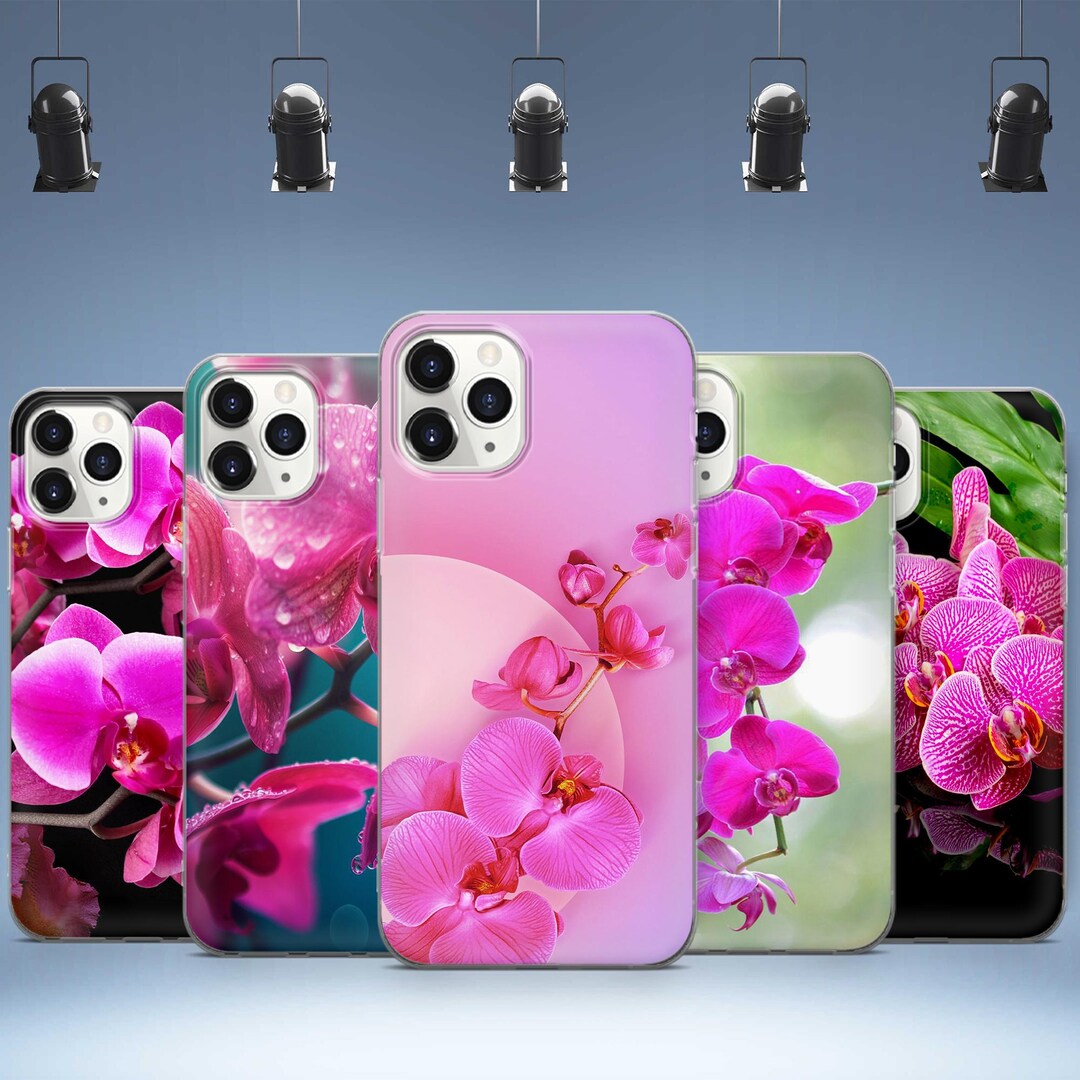 Pink Orchid Phone Case Floral Flowers for iPhone 17 Promax 16 E 15 Pro ...