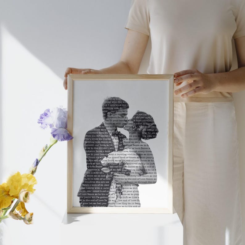 Song Lyrics From Photo Personalized First Dance Text to Picture 1st ...