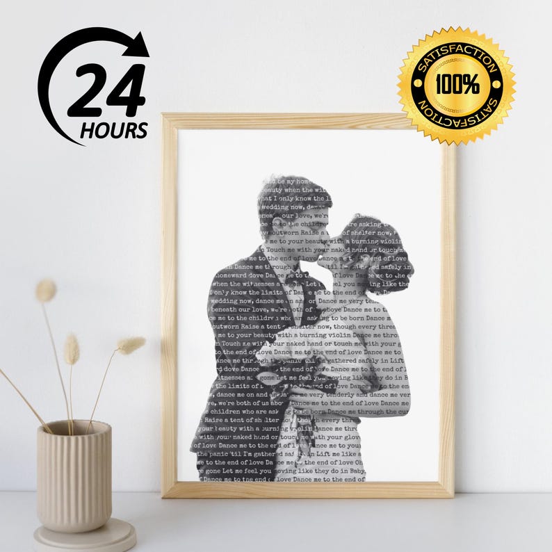 Song Lyrics From Photo Personalized First Dance Text to Picture 1st ...