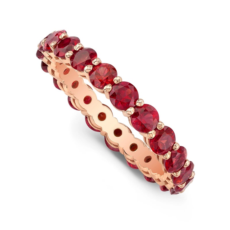 Ruby Eternity Band - Etsy