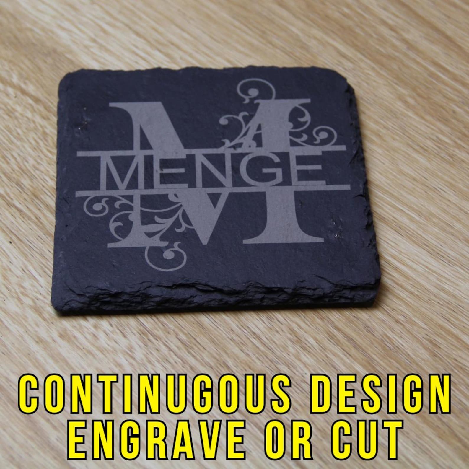 Floral Swirl Split Monogram Svg Dxf Png Eps, Split Monogram Alphabet ...