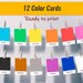 Color Cards, Montessori Flashcards, Colors Learning Game, Flashcards ...