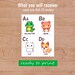 Cute Alphabet Flash Cards Animal Printable Preschool Cards, Alphabet ...