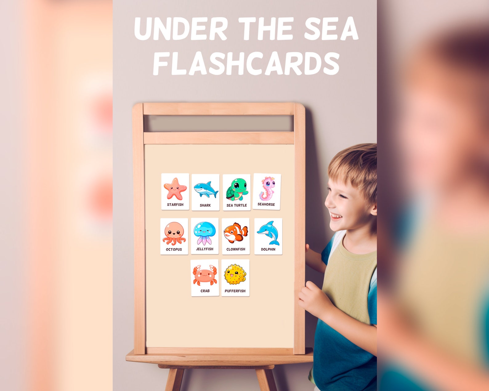 10 Under the Sea Flash Cards, Montessori Flash Cards, Teaching ...