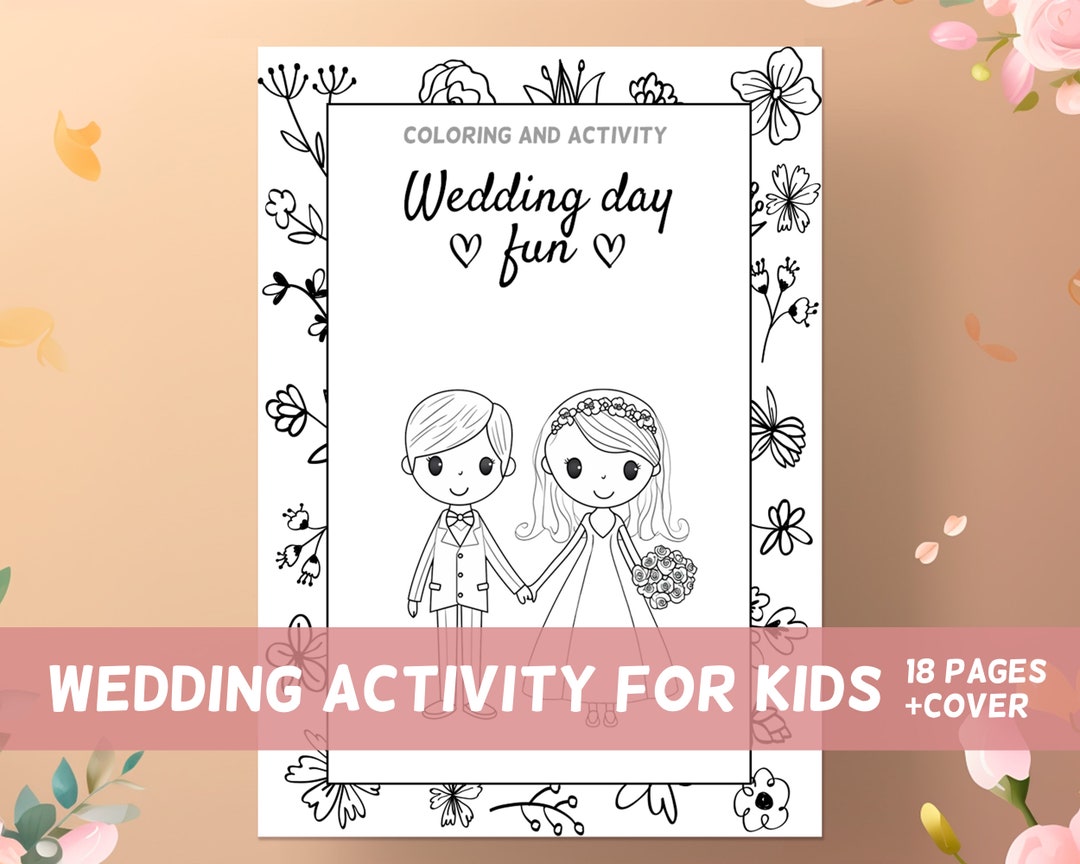 Wedding Activity Pages for Kids, Wedding Busy Book, Wedding Coloring ...
