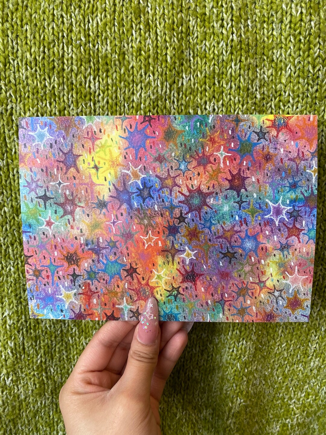 Rainbow Stars Mini Print - Etsy