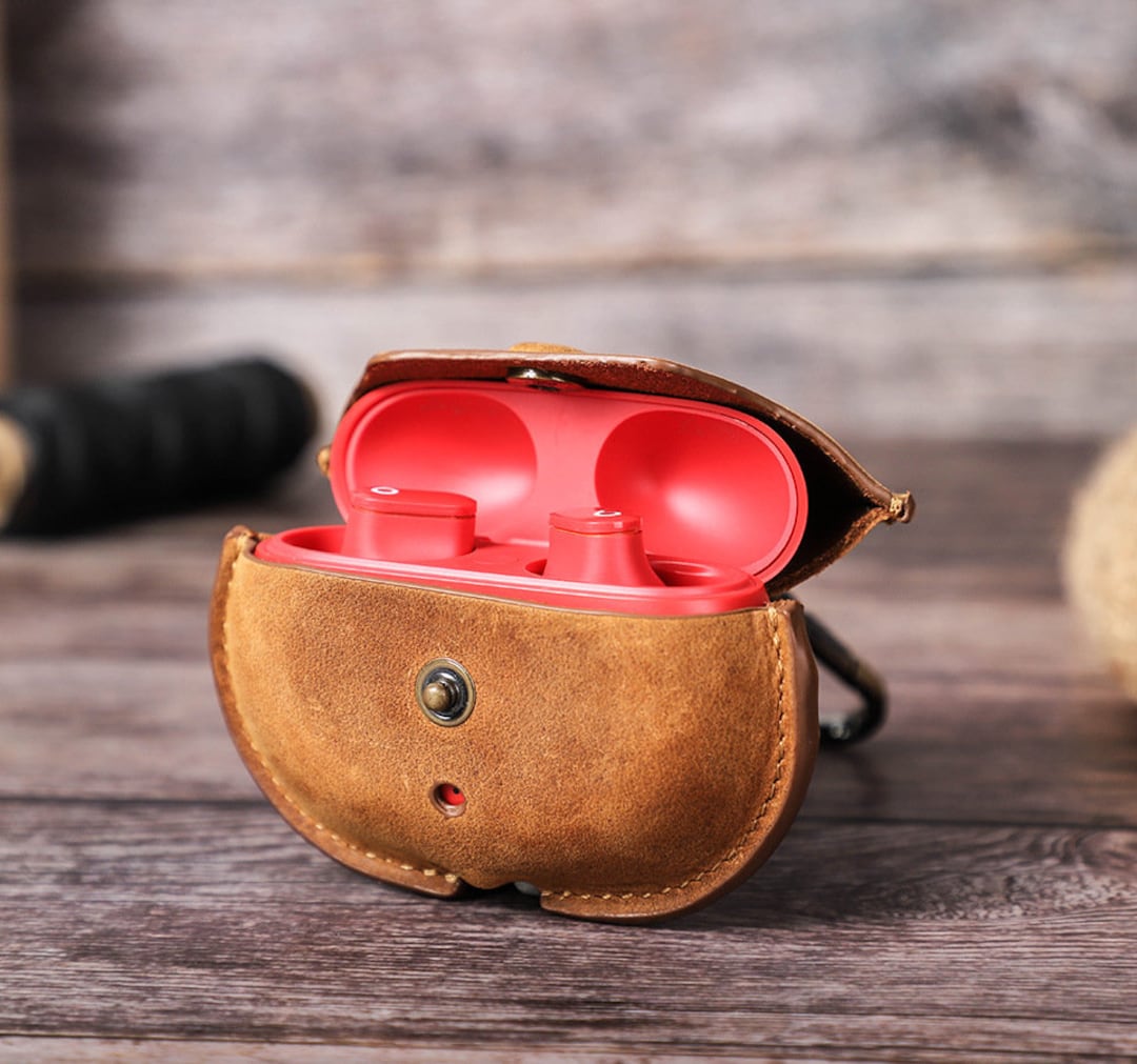 Personalized Engraving Cowhide Leather Beats Studio Buds Headphones ...