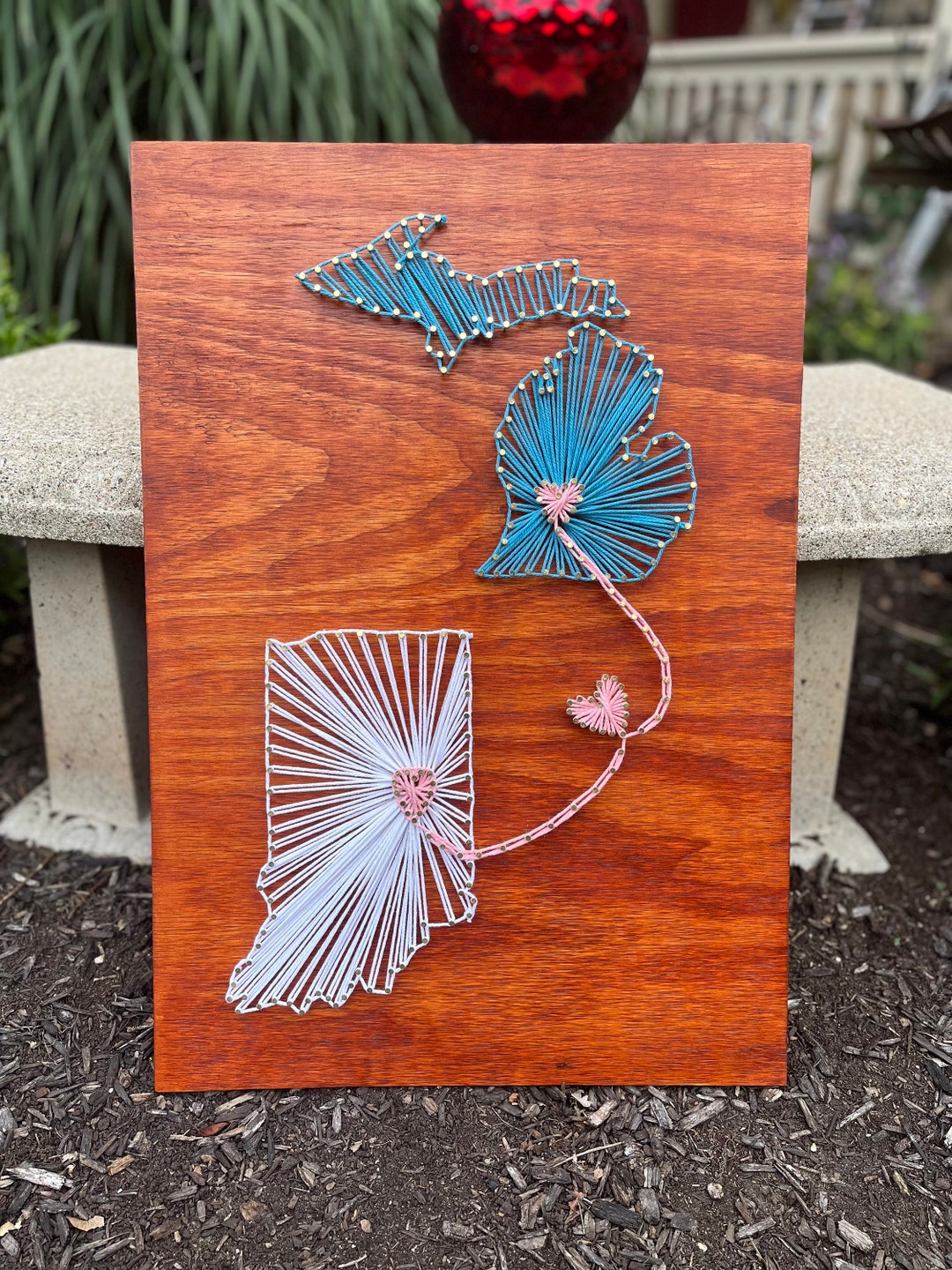 Two State String Art - Etsy