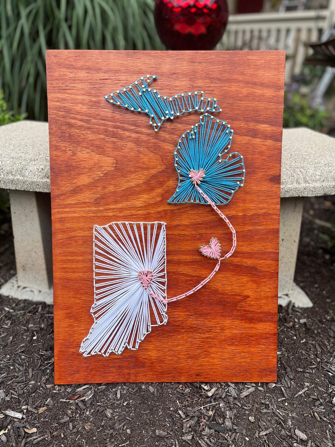 Two State String Art - Etsy